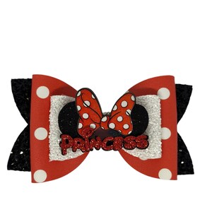 Girls Cute Mouse Pigtail Bows, Princess Bow, Polka Dots, Red Bow ...