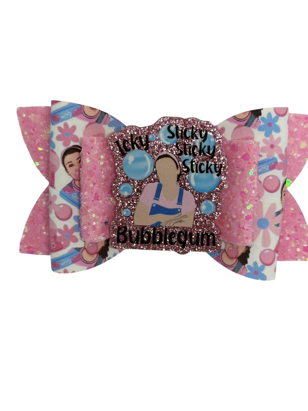 Bubble Gum Bows, Pink Bubble Gum Bows, Bubble Gum Song, Pigtail Bows ...
