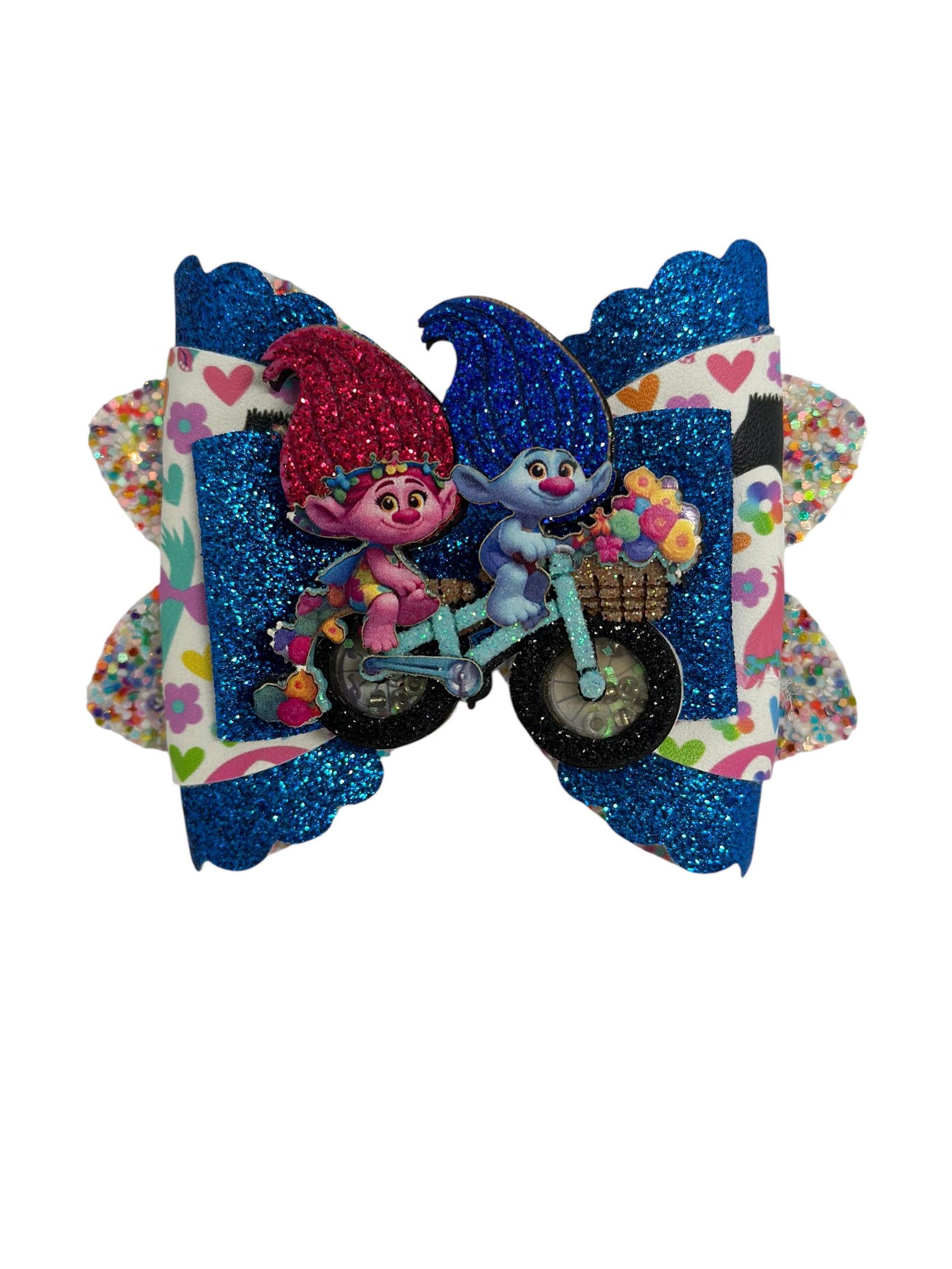 Girls Troll Bows, Troll Pigtails Bows, Branch and Poppy Bows, Branch ...