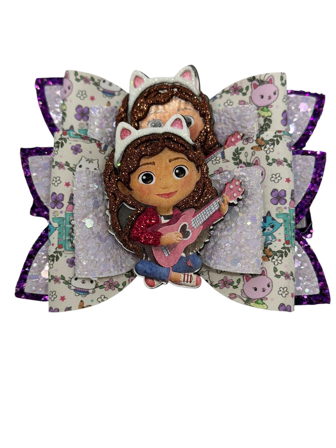 Gabby Hair Bow, Girl and Her Cat Hair Bow, Cute Gifts for Girls ...