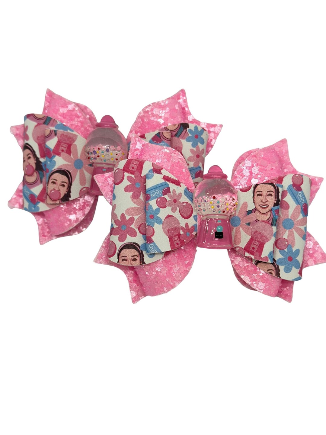 Bubble Gum Bows, Pink Bubble Gum Bows, Bubble Gum Song, Pigtail Bows ...