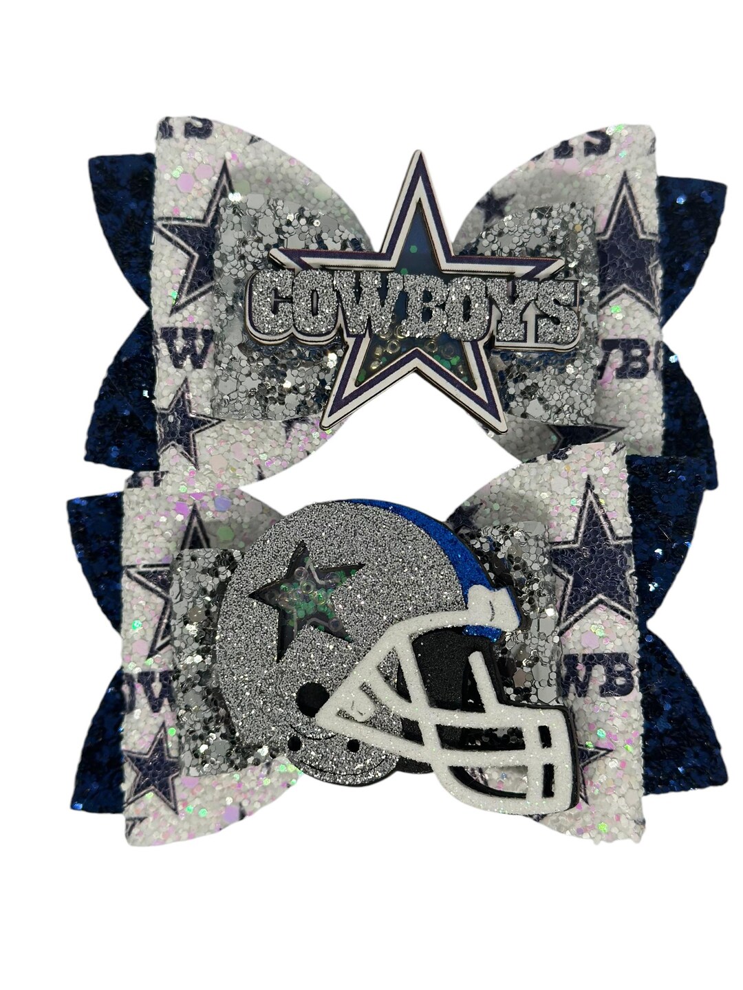 Dallas Cowboys Pigtails, Football Bow, Football Pigtails, NFL Team Bows ...