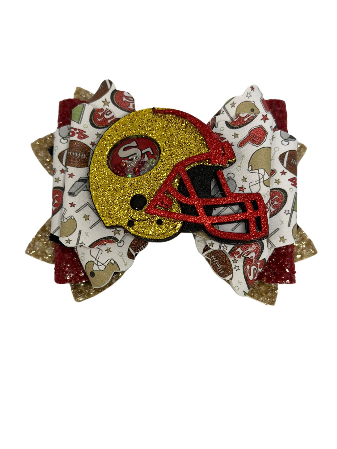 Tumbler 49ers Straw Bow, Straw Bows, Bow Straw Topper, Tumbler Bows ...