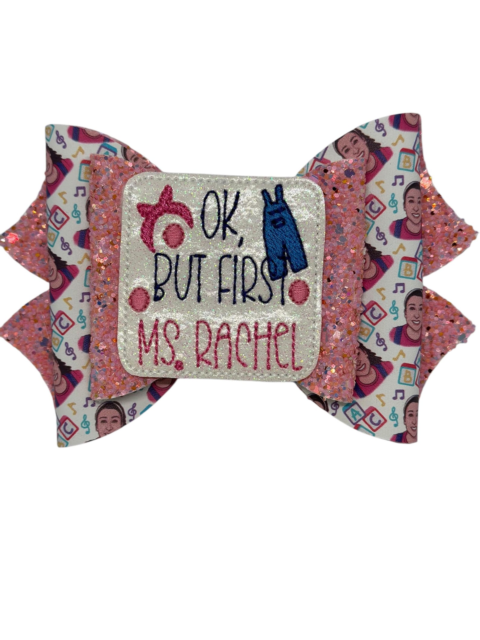 ABC Miss Rachel Bows, Pink ABC Bows, ABC Song, Pigtail Bows, Cute Girls ...