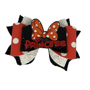 Girls Cute Mouse Pigtail Bows, Princess Bow, Polka Dots, Red Bow ...