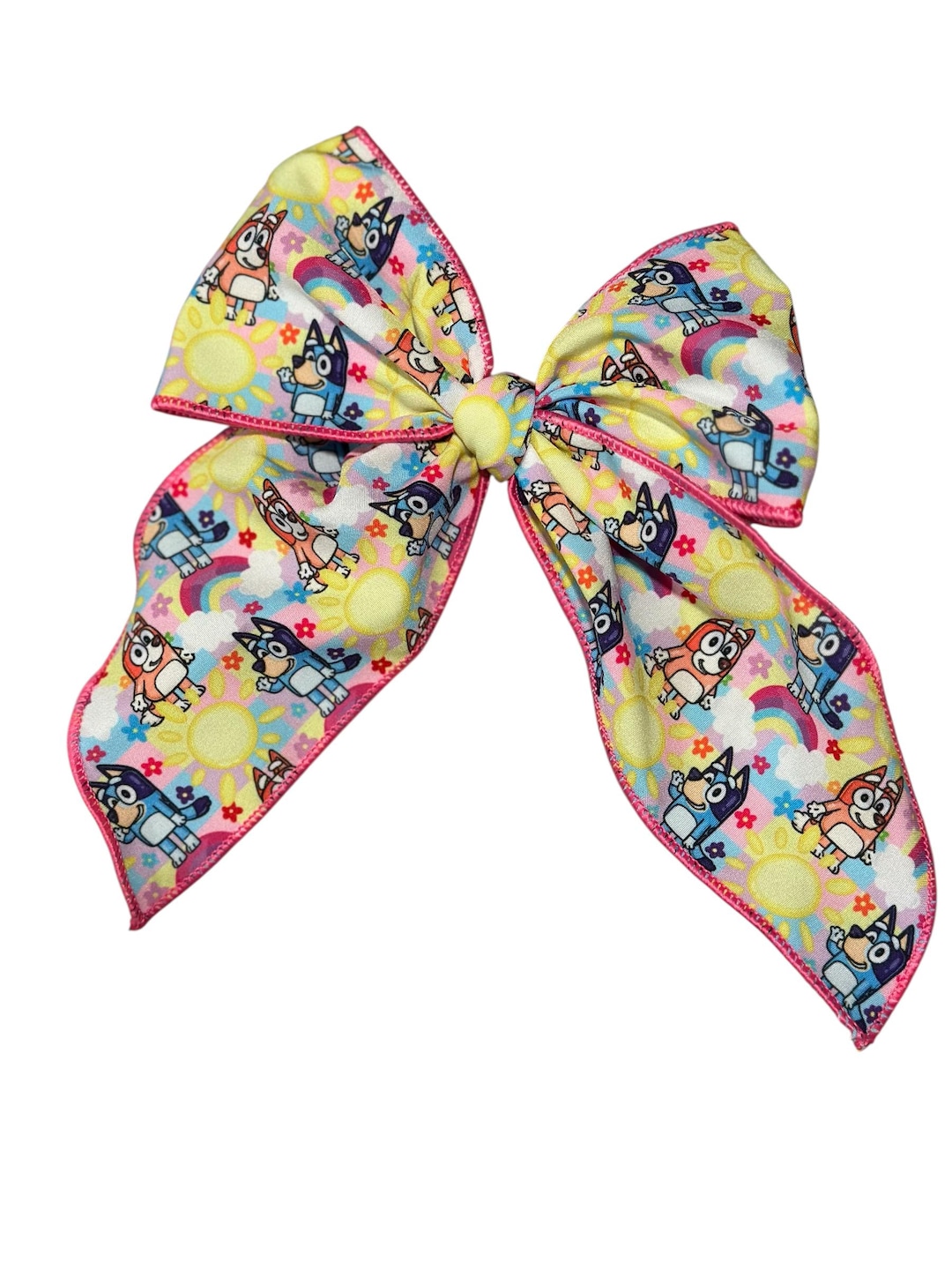 Bluey Sunshine Bows, Bingo Bows, Blue Heeler Bows, Blue Heeler Coquette ...