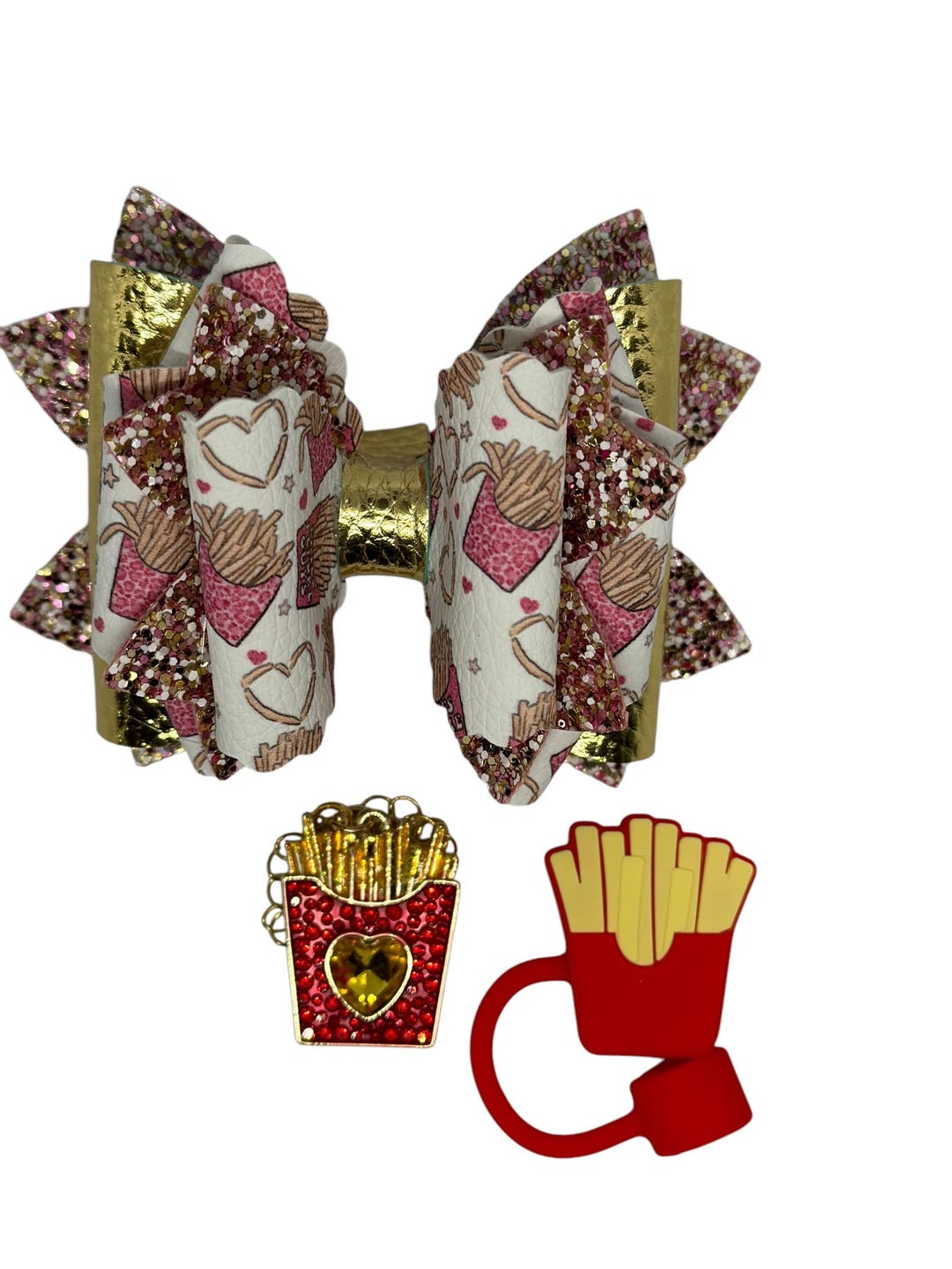 Stanley Fries Before Guys Straw Bow, Bow Straw Topper, Tumbler Bows ...