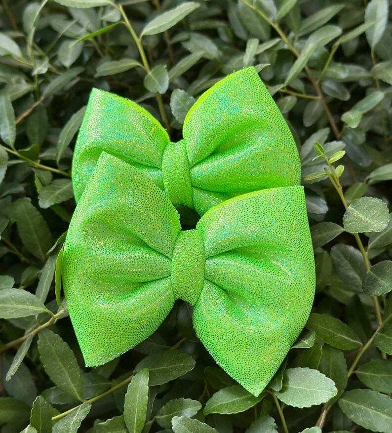 3 Inch Holographic Scuba Bows, Fun Summer Bows, Vibrant Colorful ...