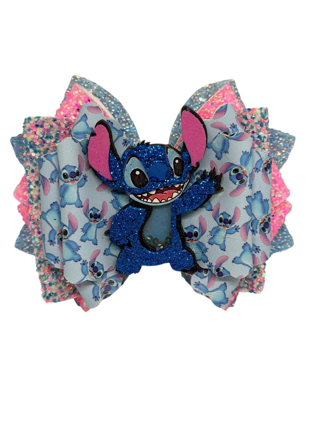 Blue Alien Tumbler Bow, Blue Alien Straw Bow, Pink and Blue Straw ...