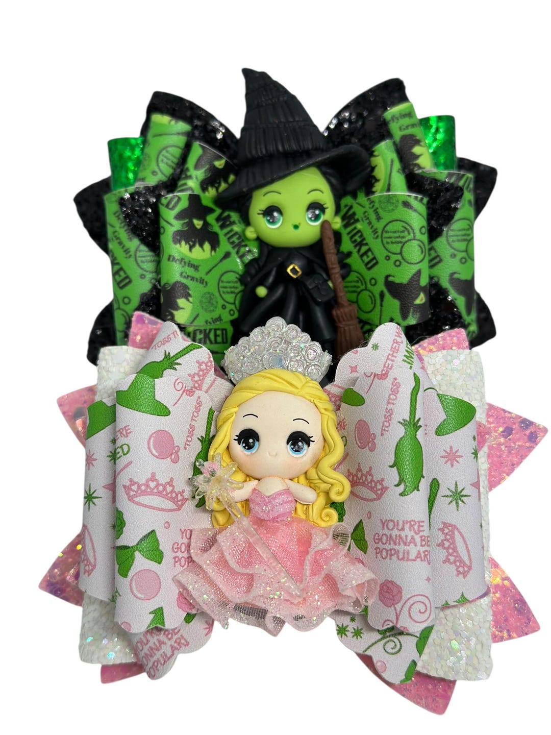 Good Witch Bad Witch Tumbler Straw Bows, Bow Straw Topper, Tumbler Bows ...