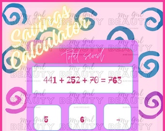 Coupon Savings Calculator Spreadsheet Google Sheets Excel Budget ...