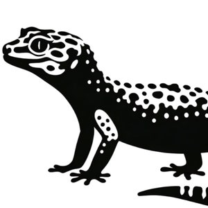 LEOPARD GECKO SVG | Svg Png Dxf Eps Pdf | Vector Graphic Cut File Laser ...