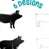 Show Pig Bundle SVG Show Pig Digital Download Pig Outline & Pig ...