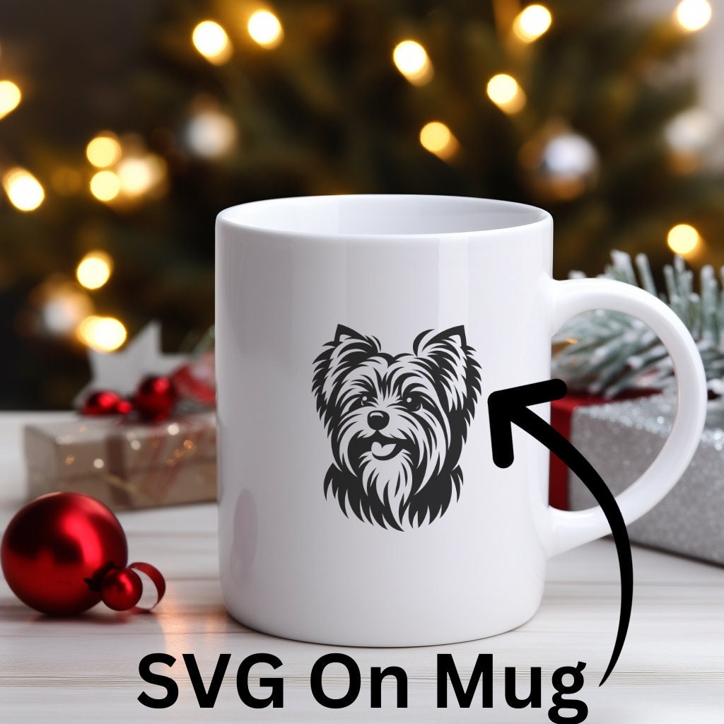 HAPPY YORKSHIRE TERRIER Svg, Happy Male Yorkshire Terrier Svg Files for ...