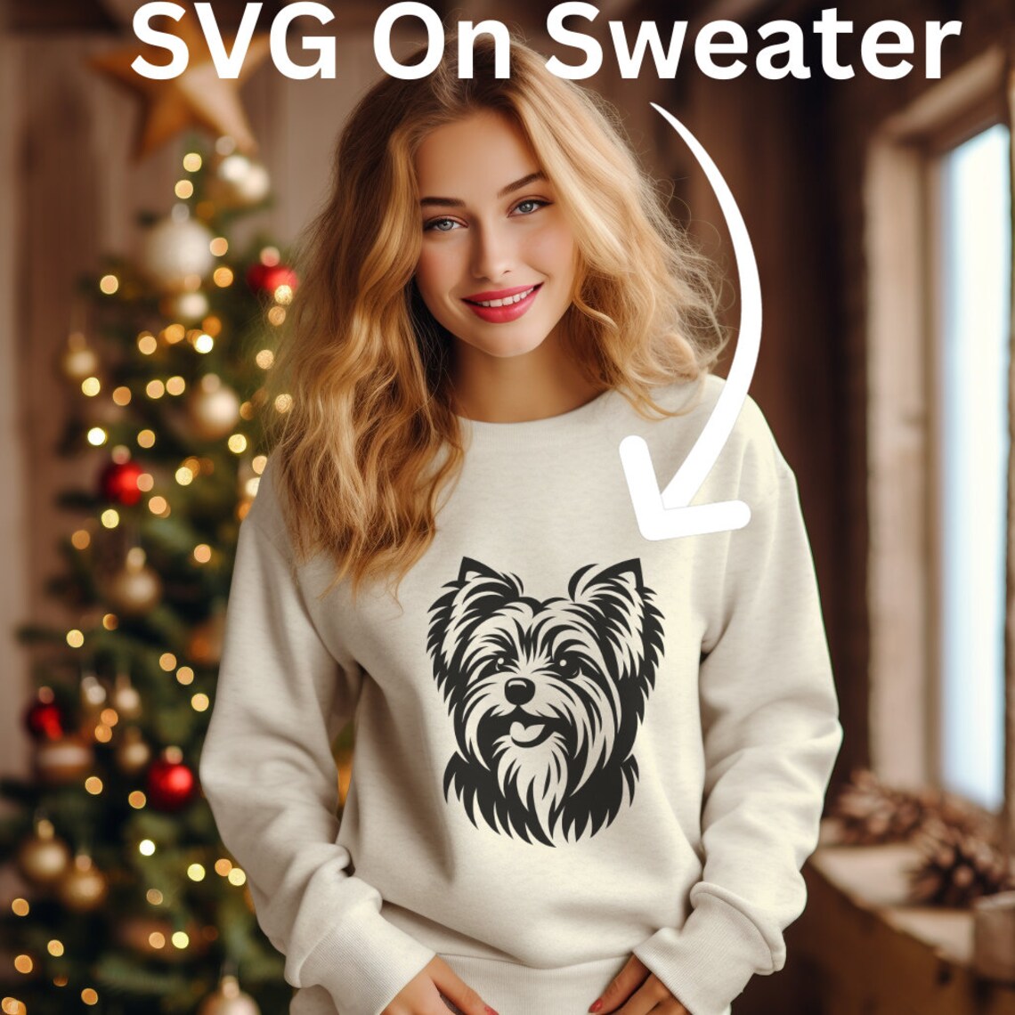 HAPPY YORKSHIRE TERRIER Svg, Happy Male Yorkshire Terrier Svg Files for ...