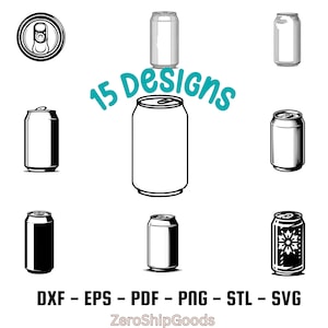 Aluminum Beer Can Svg, Soda Can Svg, Pop Can Svg, Blank Template ...