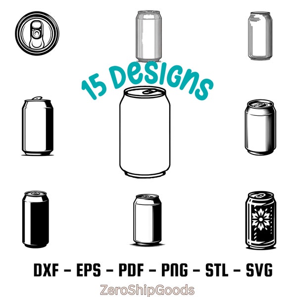 Beer Can Outline Svg - Etsy