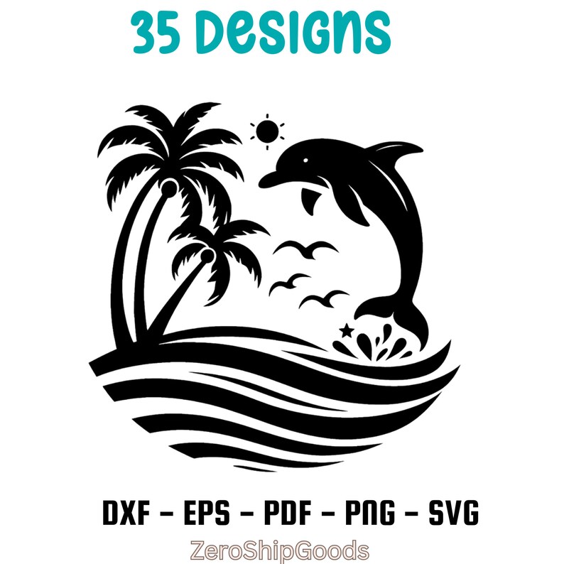 Dolphin SVG Bundle, Funny Dolphin, Dolphin Cricut, Ocean Scene Svg ...