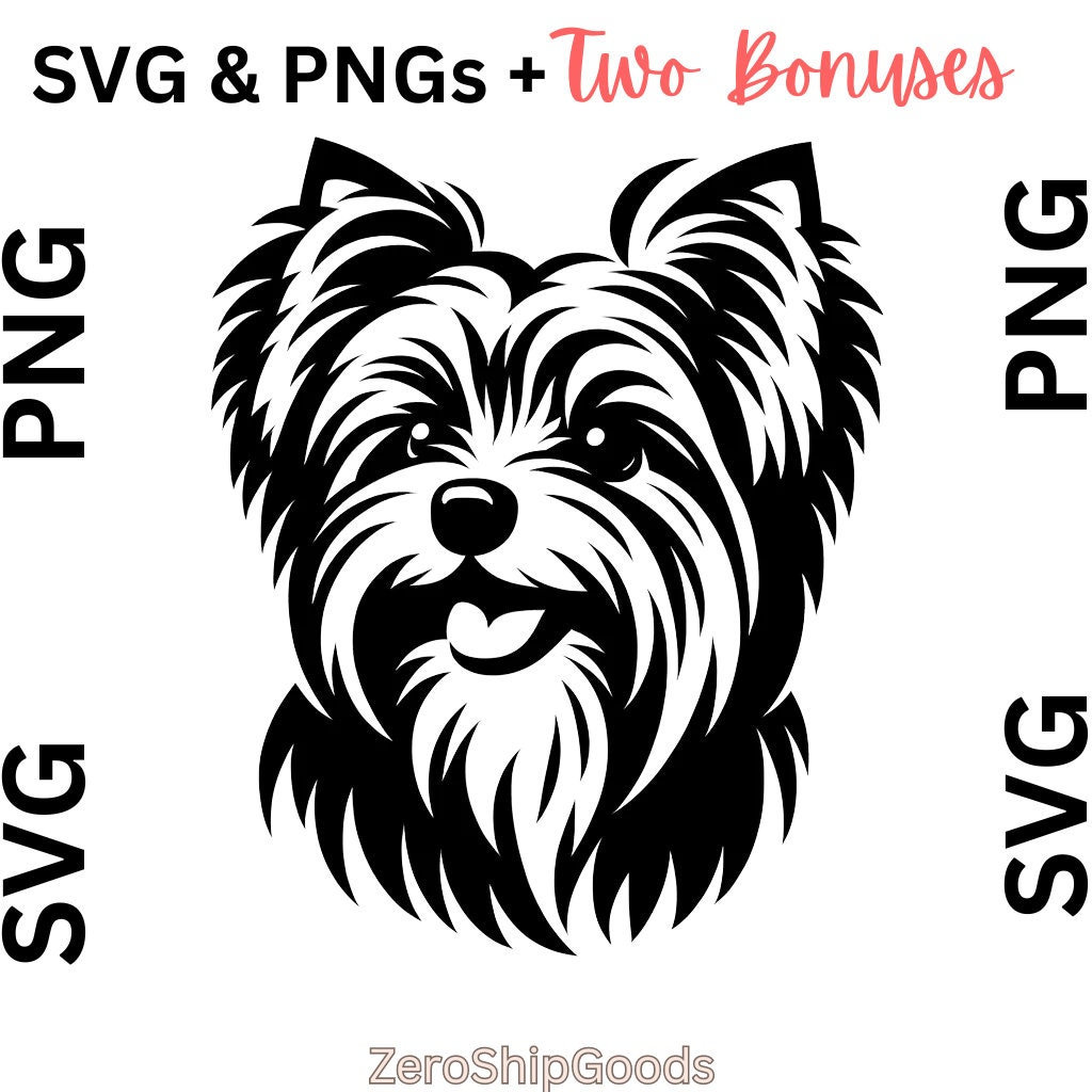 HAPPY YORKSHIRE TERRIER Svg, Happy Male Yorkshire Terrier Svg Files for ...