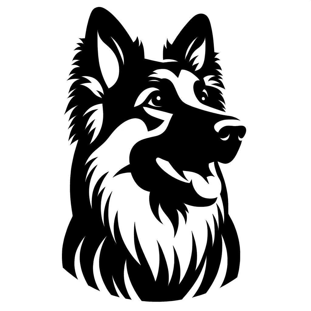 FEMALE GERMAN SHEPHERD Svg, Female German Shepherd Svg Files for Laser ...