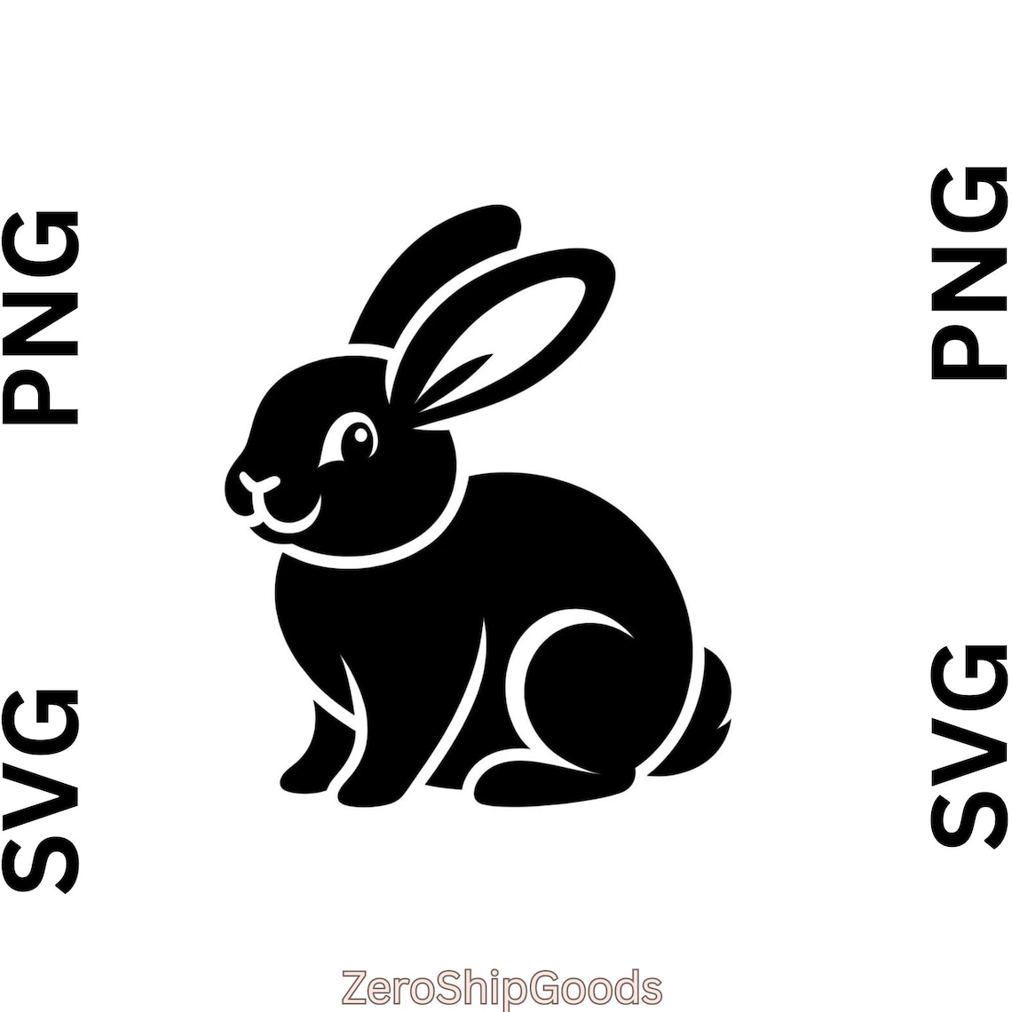 Rabbit SVG, Bunny Svg Files for Laser, Svg Files for Cricut, Silhouette ...