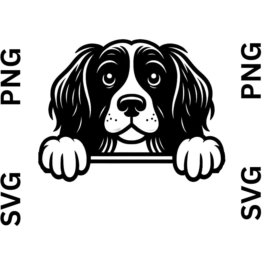 PEEKING BOYKIN SPANIEL Svg Peeking Boykin Spaniel Svg Files - Etsy
