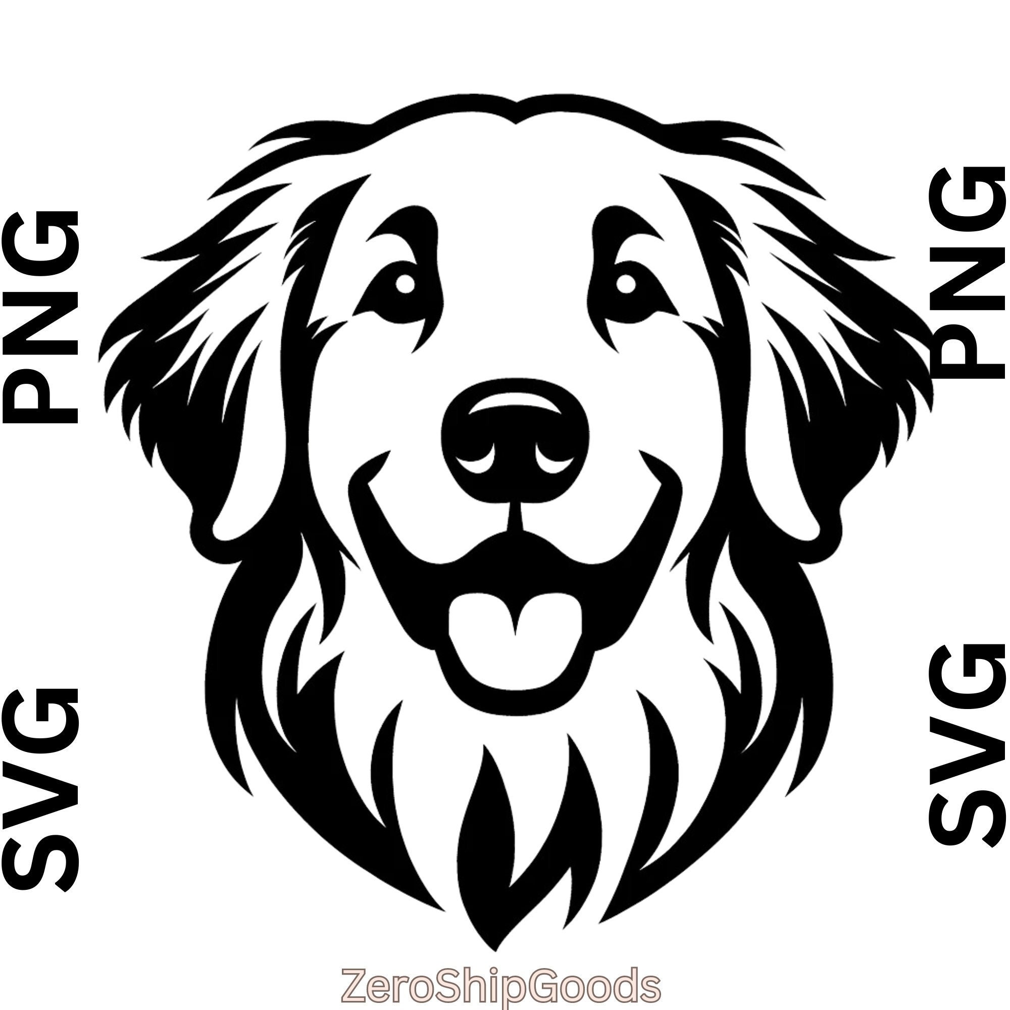 Joyful GOLDEN RETRIEVER SVG, Male Golden Retriever Svg Files for Laser, Svg Files for Cricut ...