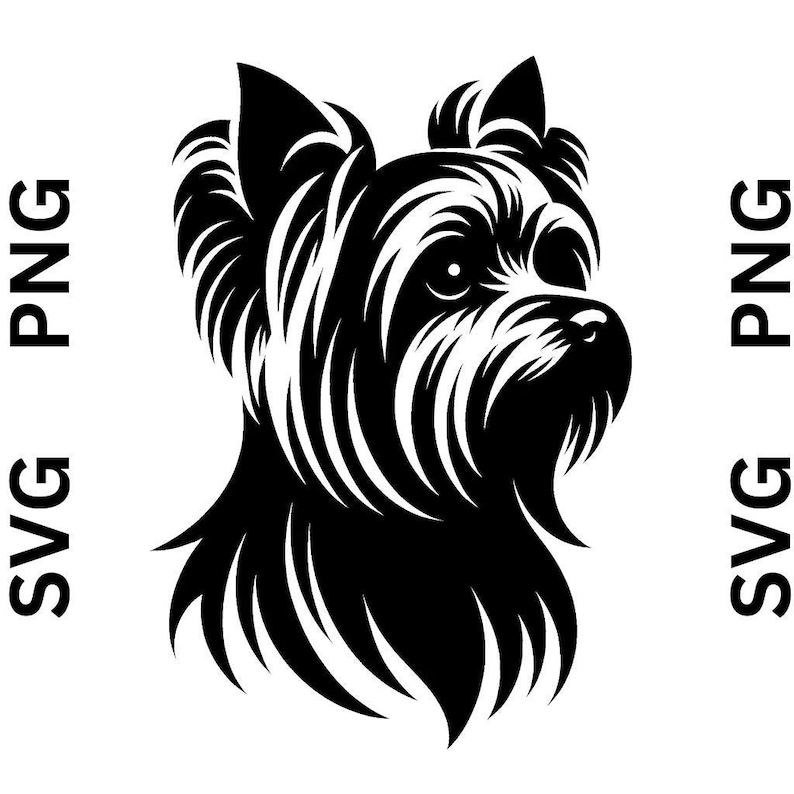PROFILE YORKSHIRE TERRIER Svg, Profile Yorkshire Terrier Svg Files for ...