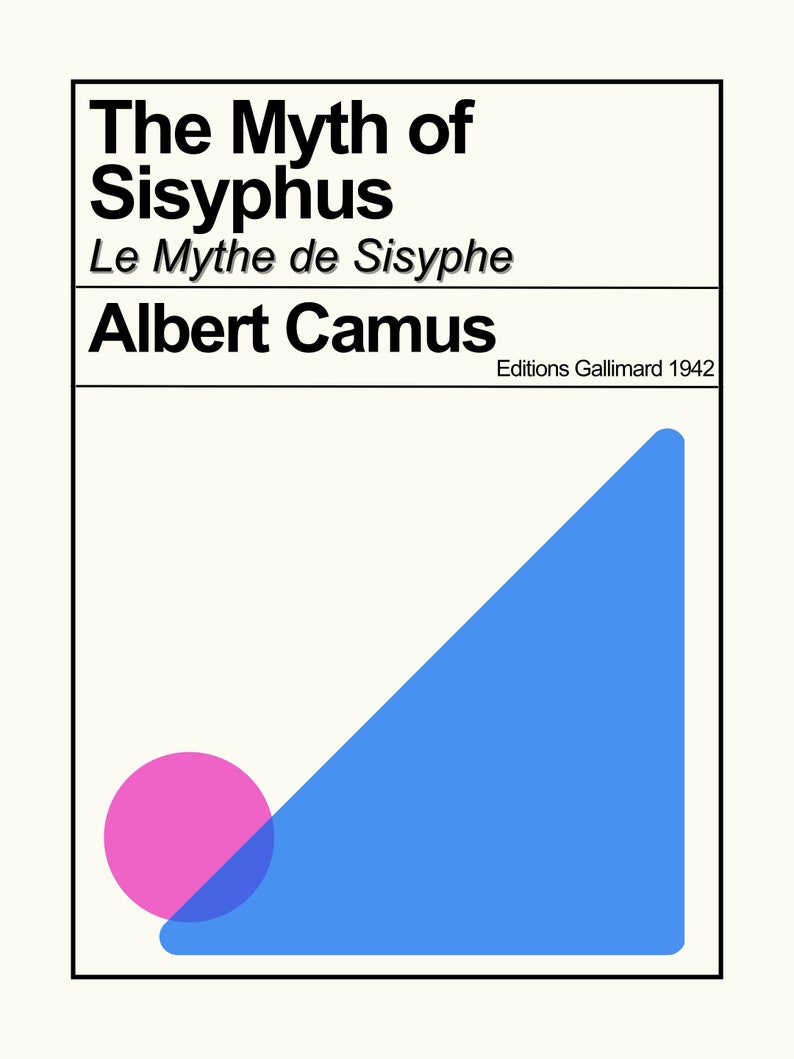 The Myth of Sisyphus by Albert Camus Book Print - Etsy Finland