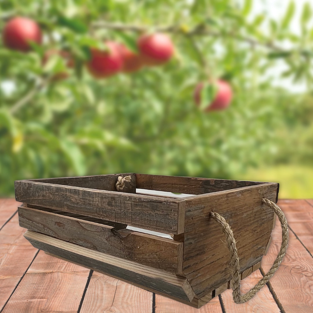 Cedar Garden Trug Handcrafted Wooden Harvest Basket - Etsy
