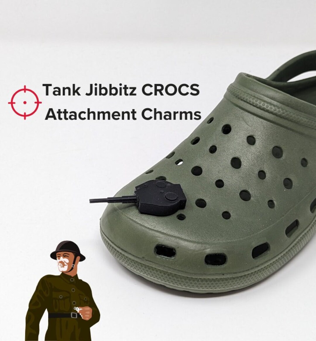 Clogs Tank Jibbitz Charm TIGER 1 Tank Reference Fancy Gift for Him Men ...