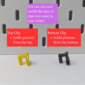 IKEA SKADIS Photo Clips - Set of 4 - Minimalistic - Pegboard Uppspel ...