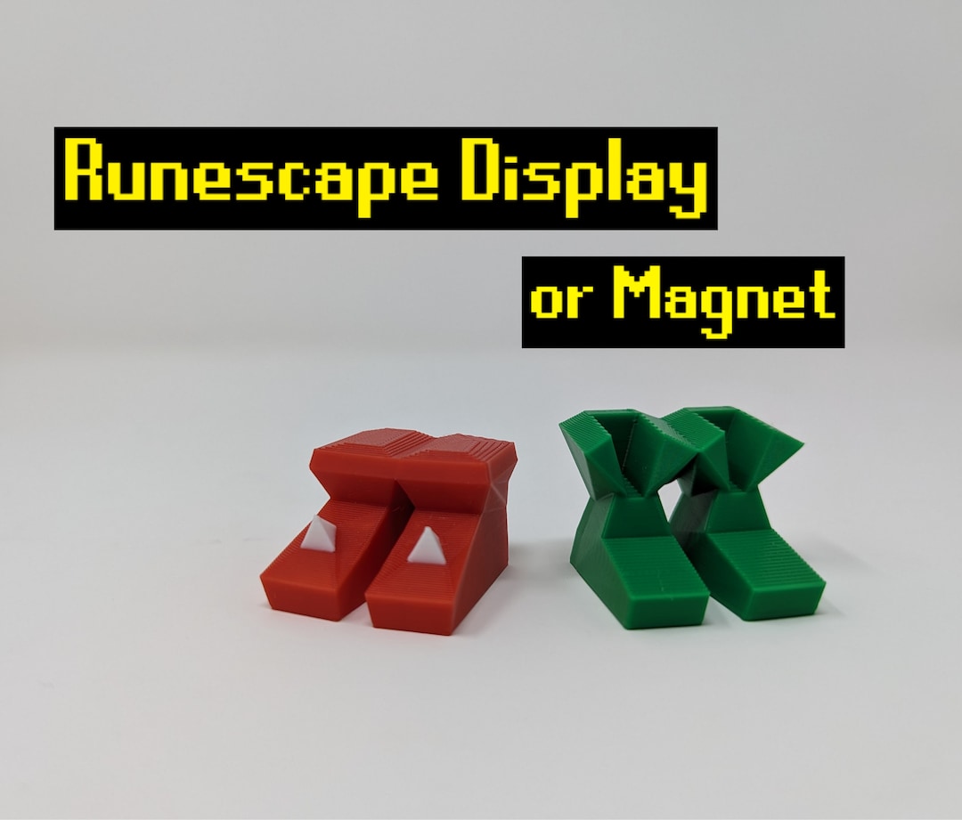 Runescape Boots Magnet – OSRS 3D Printed Gamer Gift (set of 2) - Etsy