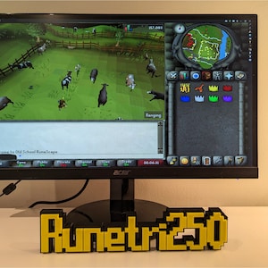 Personalized Old School Runescape OSRS Name Plate Sign Gamer Gift ...