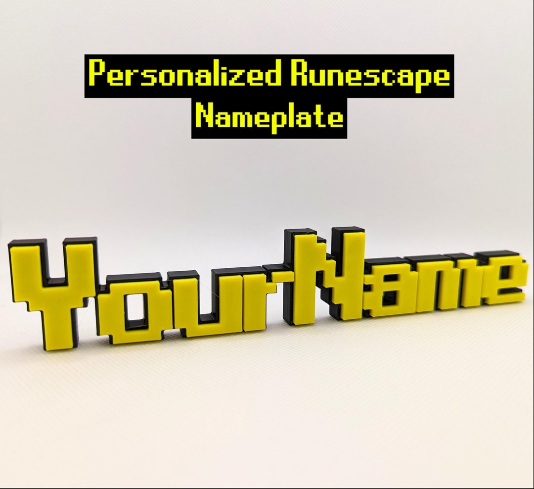 Personalized Old School Runescape OSRS Name Plate Sign Gamer Gift ...