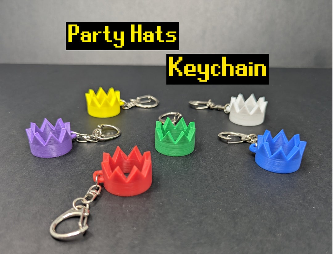 Party Hat Runescape OSRS Keychain - Gamer Gift, Game Room Decor ...