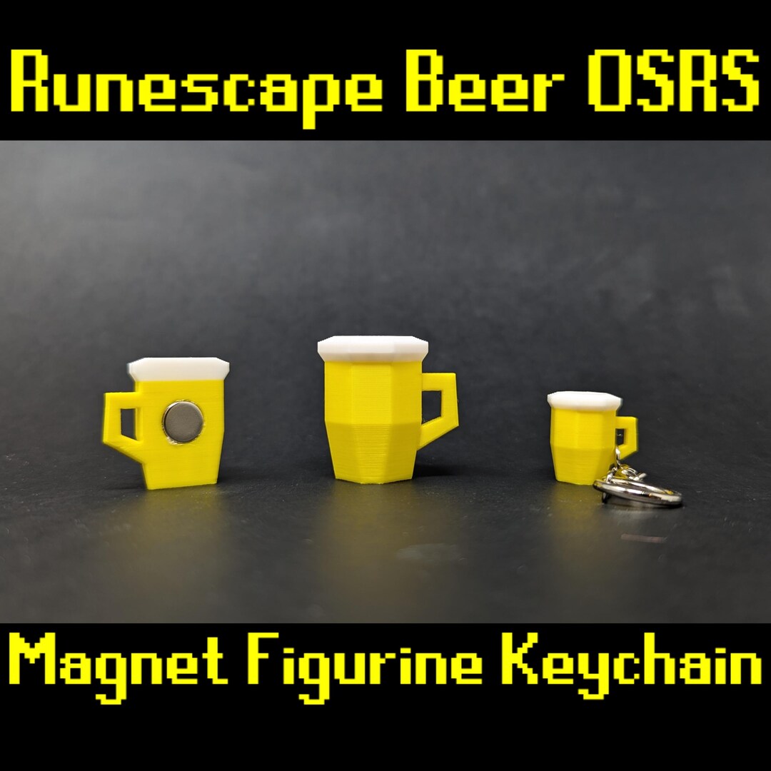 Runescape Beer Mug: 3D Printed OSRS Magnet, Figurine, or Keychain - Etsy