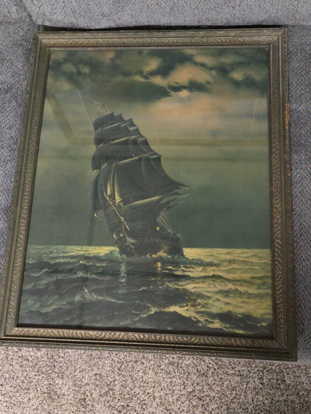 Antique Old Ironsides Uss Constitution Print - Etsy