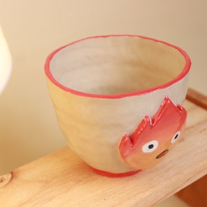 Calcifer Howl Moving Castle Mug, Studio Ghibli Mug, Unique Ceramic Mug ...
