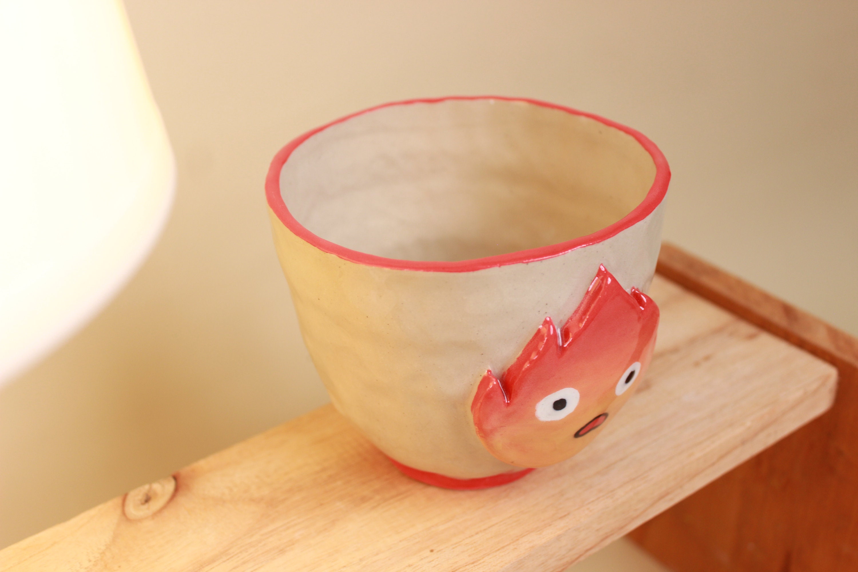 Calcifer Howl Moving Castle Mug, Studio Ghibli Mug, Unique Ceramic Mug ...