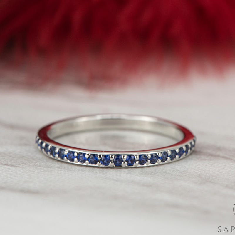 Sapphire Stack Ring - Etsy