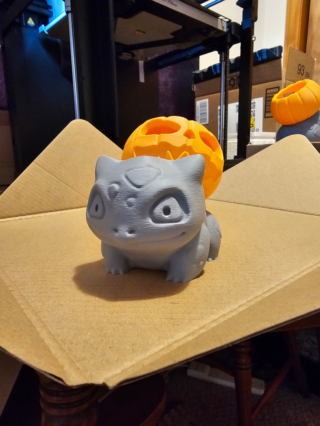 3D Printed Pumpkin Bulbasaur - Etsy