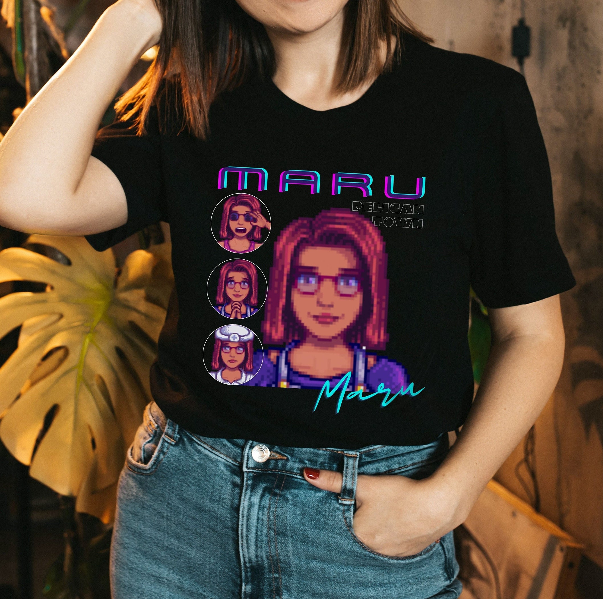 Maru Stardew Valley T-shirt Stardew Valley Character Maru - Etsy
