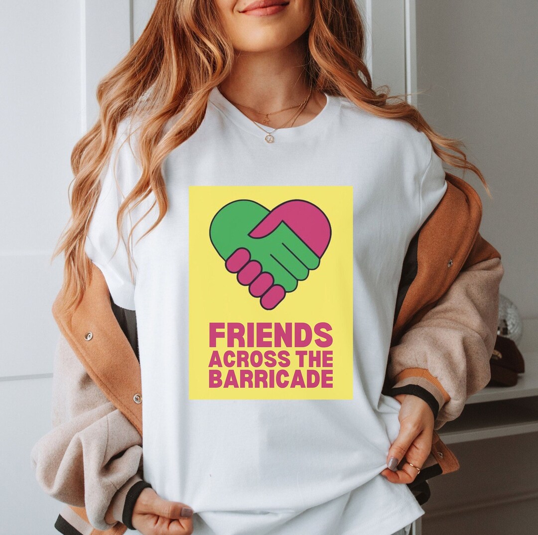 Friends Across the Barricade T-shirt | Derry Girls Tee | Irish Teen ...