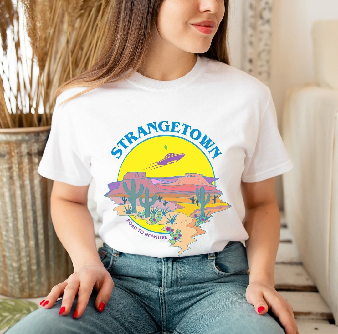Strangetown the Sims 2 Alien T-shirt | UFO Western Design Heavy Cotton ...