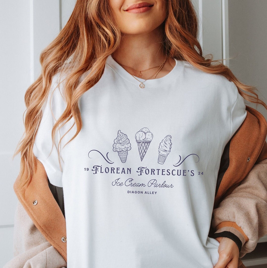 Florean Fortescue's Ice Cream Parlour Tee Shirt, Harry Potter T-shirt ...