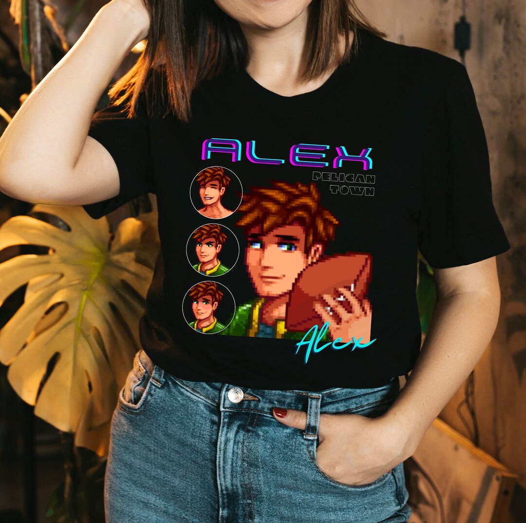 Alex Stardew Valley T-shirt, Stardew Valley Character Alex Gift ...