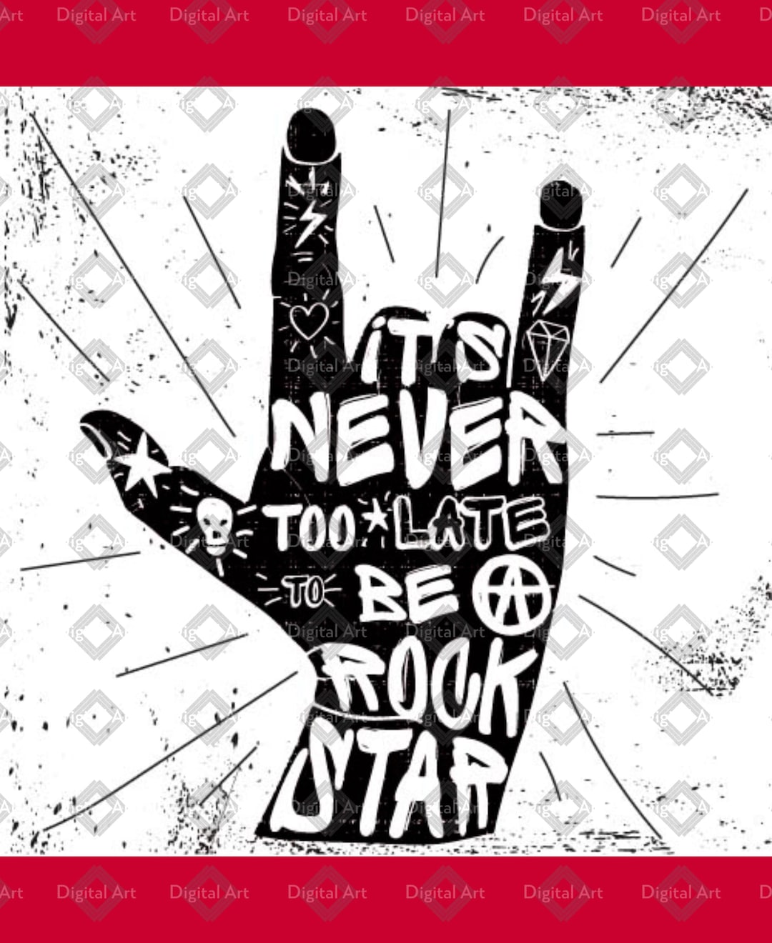 Rock Star Hand Gesture Clipart -it's Never Too Late to Be A Rock Star ...