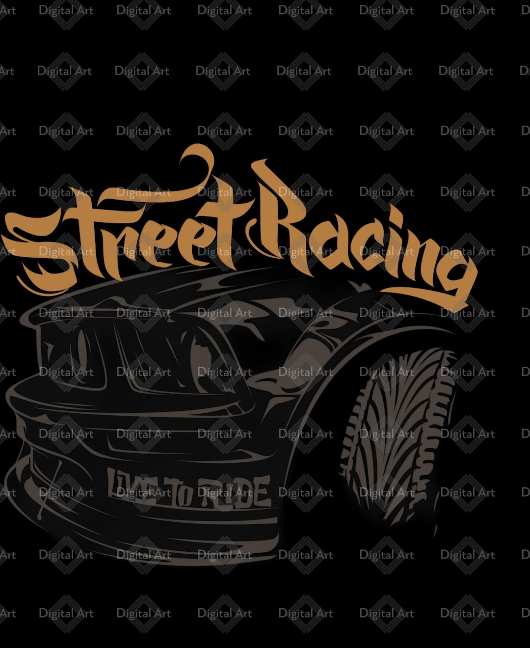 Street Racing SVG & PNG Clipart - Bold Automotive Design - Perfect for ...