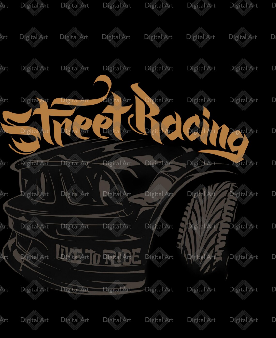 Street Racing SVG & PNG Clipart - Bold Automotive Design - Perfect for ...